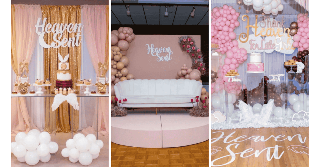 Heaven Sent Baby Shower Theme Ideas | Angelic Decorations & Inspiration